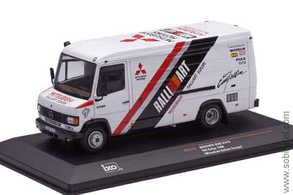 Mercedes-Benz 609 D техничка Mitsubishi Ralliart Europe 1990 (iXO 1:43)