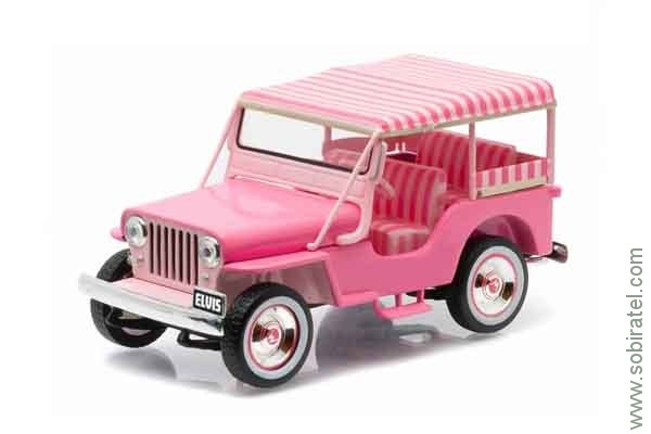 Jeep Surrey CJ3B Elvis Presley Pink Jeep 1960 (GreenLight 1:43)