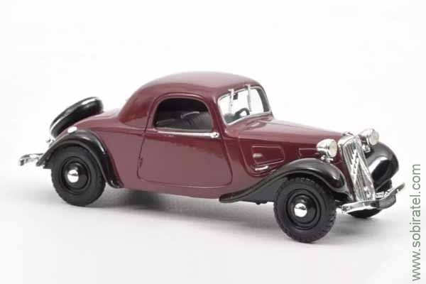 Citroen Traction 7C Faux Cabriolet 1937 бордовый (Norev 1/43)